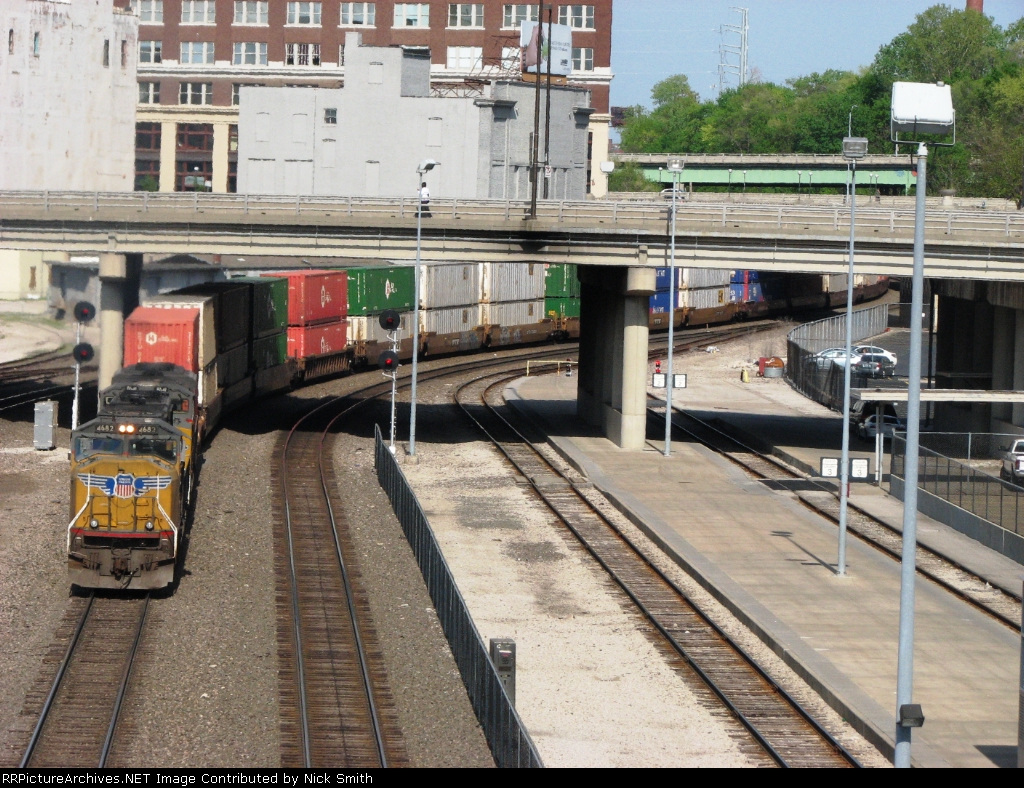 UP 4682 on KCT at Union Station